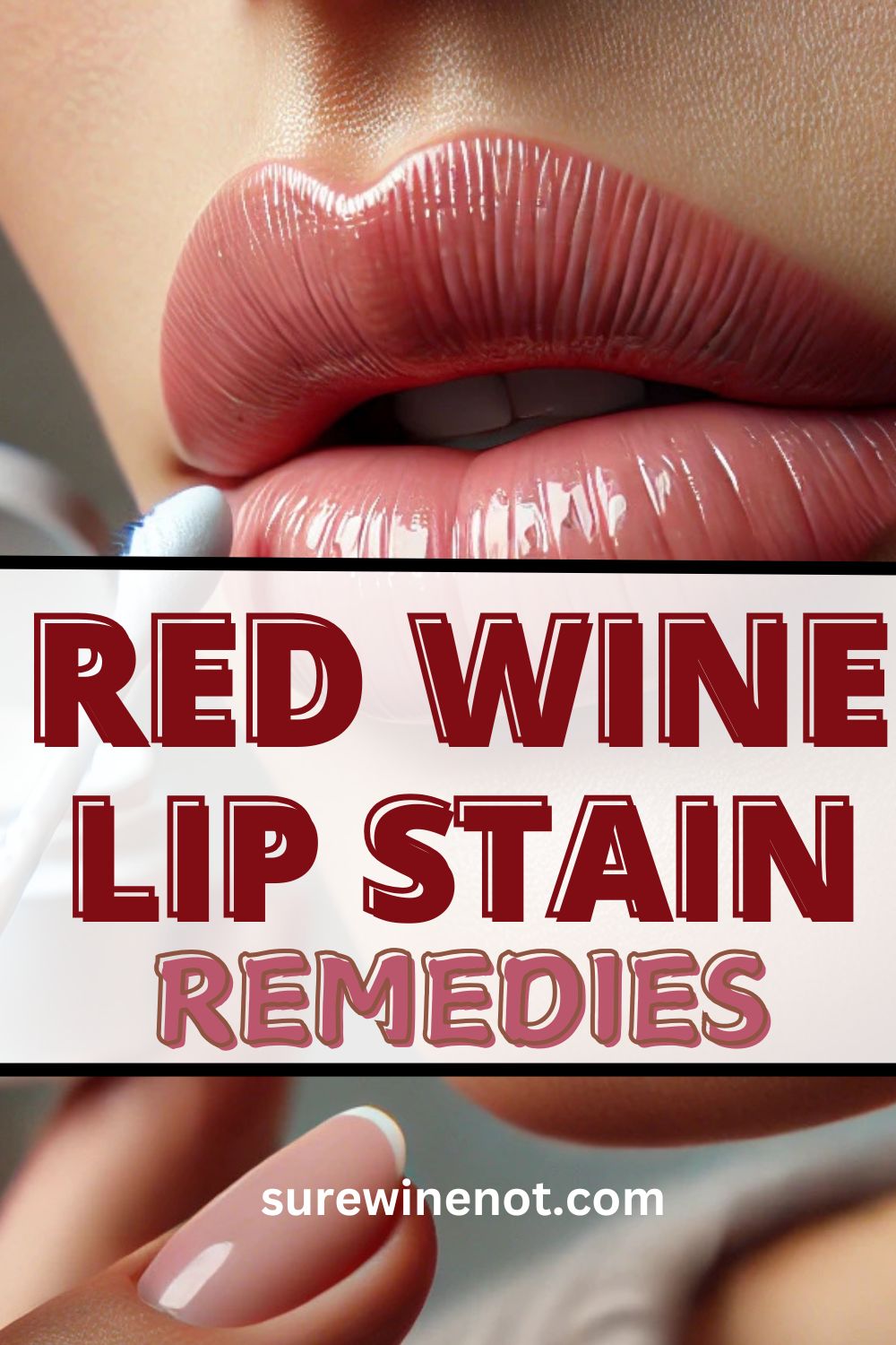 Red wine lip stains: How to remove them and why they happen - Sure wine not